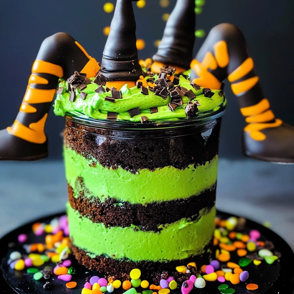 Witches Brew Halloween Cake Jars - Irresistible Treats for Fall